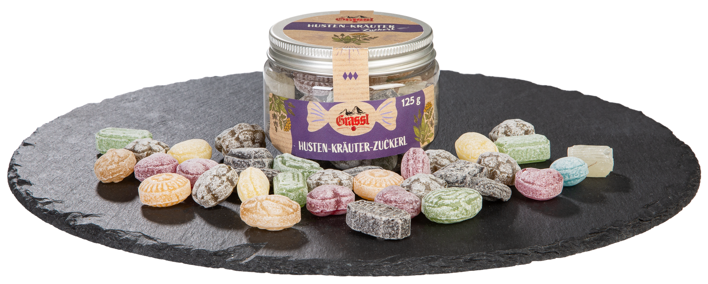 Grassl Husten-Kräuter-Zuckerl – Enzianbrennerei Grassl