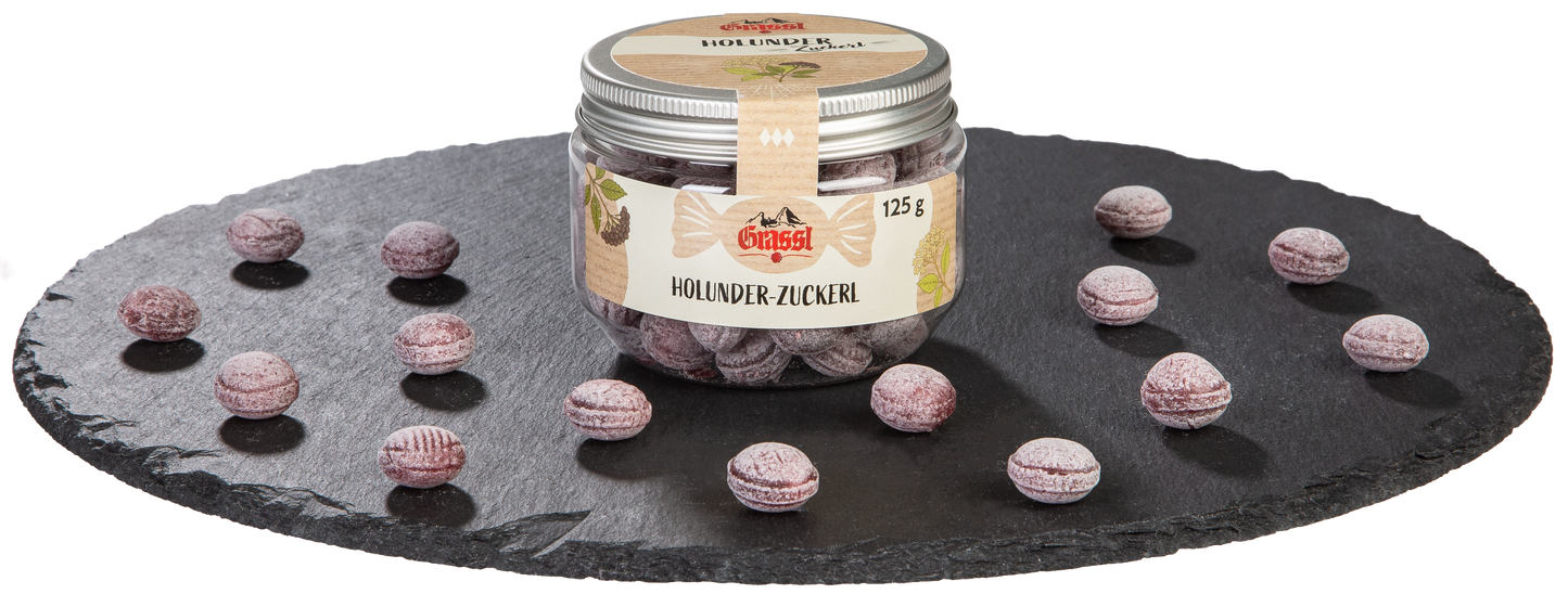 Grassl Holunder-Zuckerl – Enzianbrennerei Grassl